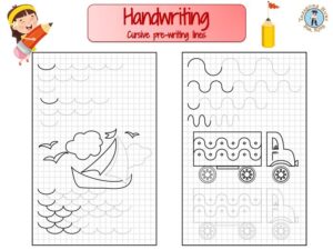 Pre-Writing Lines - Treasure hunt 4 Kids - Line tracing activity