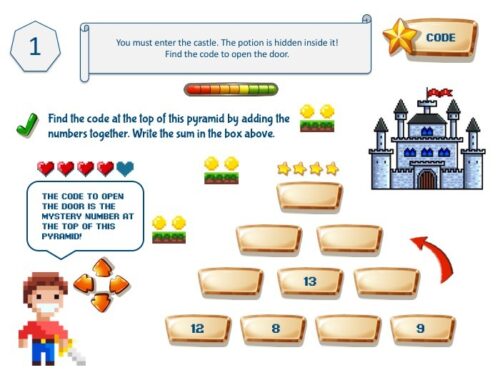 The Gaming World Escape Room - A printable virtual adventure - Treasure ...