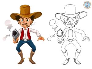 Bandit Coloring Page - Free Printables - Treasure hunt 4 Kids