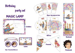 Fairy Tale birthday party printables for kids - Treasure hunt 4 Kids