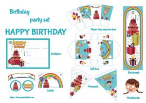 Birthday party printables for kids - Treasure hunt 4 Kids