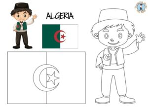 Algeria Coloring Page - Free Printables - Treasure hunt 4 Kids