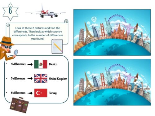 Around the World Mystery Party Game (Ages 6–7) - Treasure hunt 4 Kids