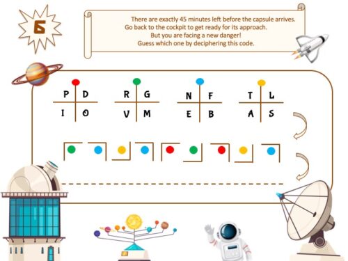 Astronaut Escape Room - Space Mission - Treasure hunt 4 Kids