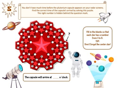 Astronaut Escape Room - Space Mission - Treasure hunt 4 Kids