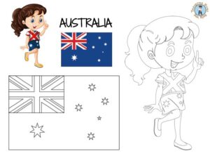 Australia Coloring Page - Free Printables - Treasure hunt 4 Kids