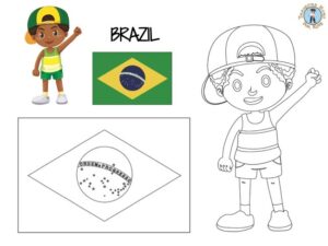 Brazil Coloring Page - Free Printables - Treasure hunt 4 Kids