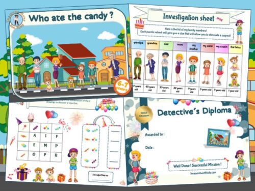 Candy Investigation Game - Who ate the candy? (Ages 6-7) - Treasure ...