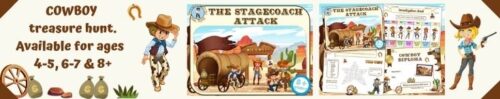 Cowboy treasure hunt game for kids - Treasure hunt 4 Kids