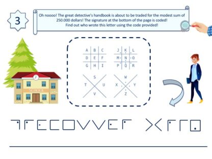 Secret code for kids - Write a secret message - Treasure hunt 4 Kids