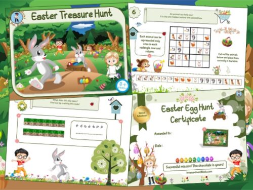 Easter Egg Game - Egg Hunt Activity - Treasure hunt 4 Kids