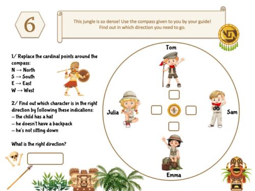 Explorer Treasure Hunt - Party game - Treasure hunt 4 Kids