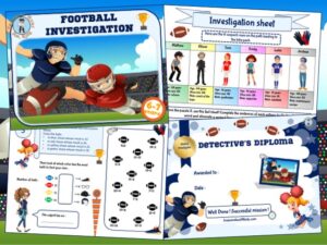 Football Mystery Party Game - Printable Kit Ages 6–7 - Treasure hunt 4 Kids