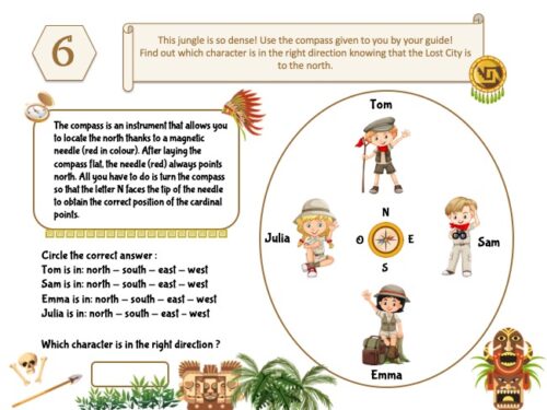 Inca treasure hunt - print & play game kit - Treasure hunt 4 Kids