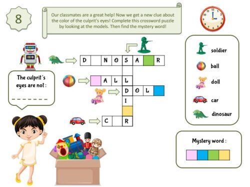 A Kindergarten Classroom Detective Game - Treasure hunt 4 Kids