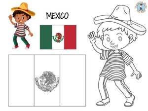 Mexico Coloring Page - Free Printables - Treasure hunt 4 Kids