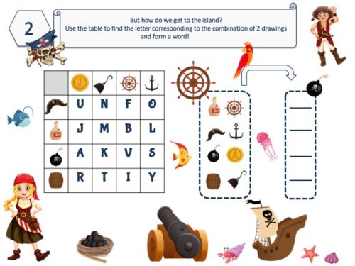 Pirate Party Game - Treasure hunt 4 Kids - Print & Play Treasure Hunt