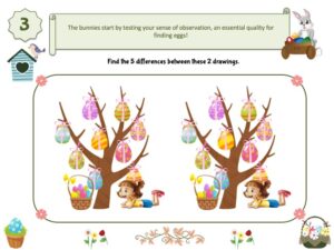 Easter Egg Hunt - Treasure hunt 4 Kids - Print & play activity