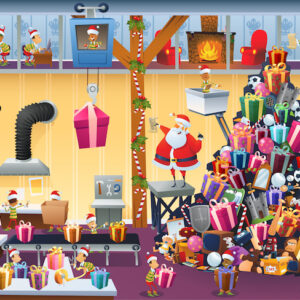 Santa's List Escape Room - Christmas Game - Treasure hunt 4 Kids