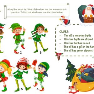 Santa's List Escape Room - Christmas Game - Treasure hunt 4 Kids