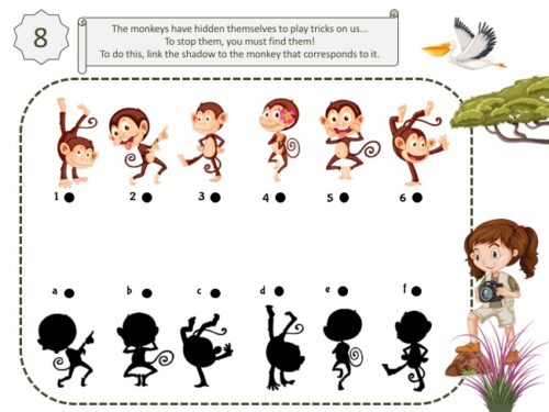 Savanna mystery game - Printable Safari for Ages 4–5 - Treasure hunt 4 Kids