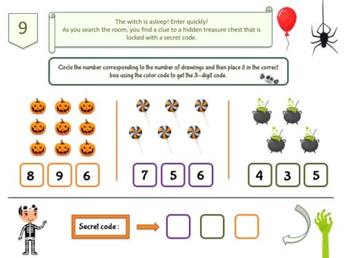 Halloween party game - Treasure hunt - Treasure hunt 4 Kids
