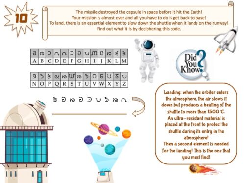 Space Escape Room Kit - Collision incoming - Treasure hunt 4 Kids