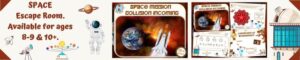 Space escape room kit - Collision incoming - Treasure hunt 4 Kids