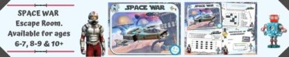 Space War Home Escape Room - Treasure hunt 4 Kids
