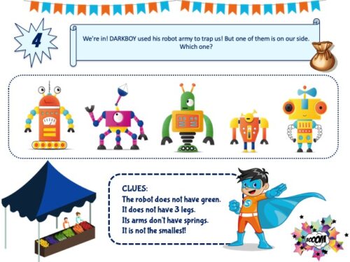 Superhero treasure hunt game - 4-5 years old - Treasure hunt 4 Kids