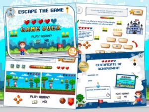 The Gaming World Escape Room - A printable virtual adventure - Treasure ...