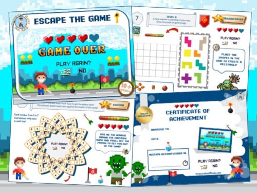 Video game birthday party - Game & activity ideas - Treasure hunt 4 Kids