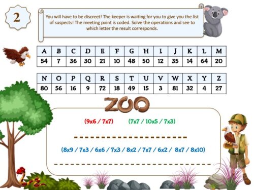 Zoo Adventure game - Detective Investigation - Treasure hunt 4 Kids