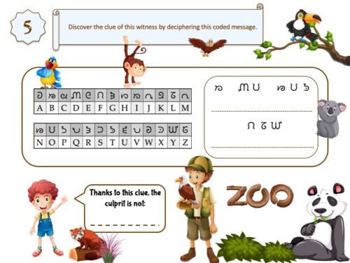 Zoo mystery game - Detective Investigation - Treasure hunt 4 Kids