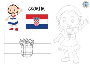 Croatia Coloring Page - Free Printables - Treasure hunt 4 Kids