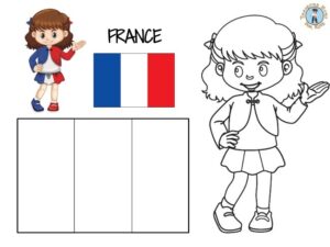 France Coloring Page - Free Printables - Treasure hunt 4 Kids