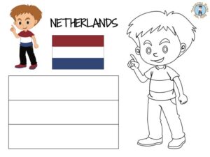 Netherlands Coloring Page - Free Printables - Treasure hunt 4 Kids