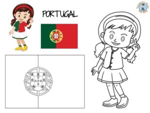 Portugal Coloring Page - Free Printables - Treasure hunt 4 Kids