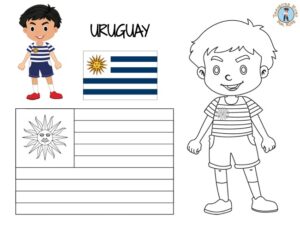 Uruguay Coloring Page - Free Printables - Treasure hunt 4 Kids