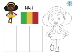 Mali Coloring Page - Free Printables - Treasure hunt 4 Kids