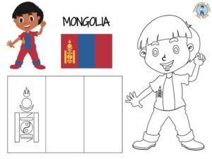 Mongolia Coloring Page - Free Printables - Treasure hunt 4 Kids