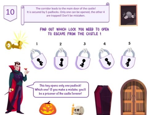 Vampire Escape Room - Dracula's Castle - Treasure hunt 4 Kids