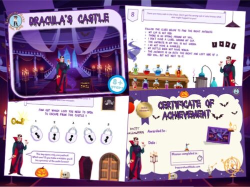 Vampire Escape Room - Dracula's Castle - Treasure hunt 4 Kids