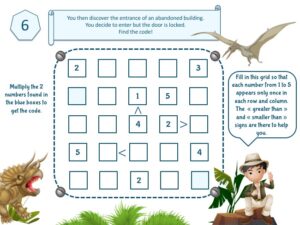 Printable Dinosaur Escape Challenge (Ages 10+) - Treasure hunt 4 Kids