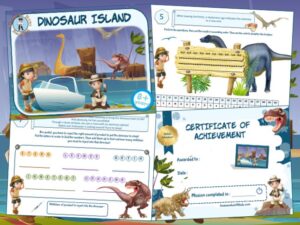 Dinosaur Adventure Game - Home Escape Room - Treasure hunt 4 Kids