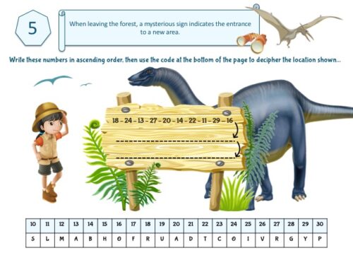 Dinosaur Escape Room Kit - Treasure hunt 4 Kids