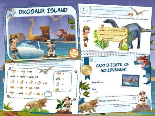 Dinosaur Escape Room Kit - Treasure hunt 4 Kids