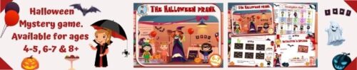 Halloween Detective game - Mystery game - Treasure hunt 4 Kids