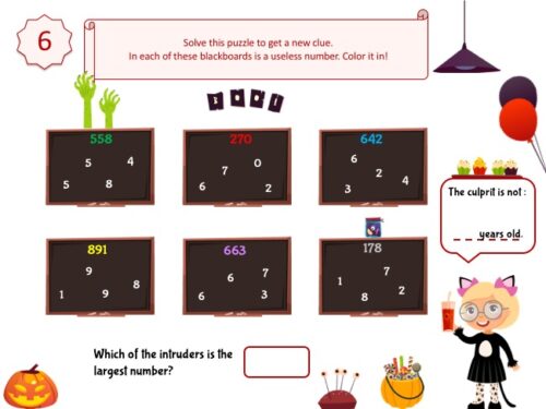 Halloween printable game - Mystery party - Treasure hunt 4 Kids