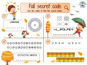 Fall secret code - Free game for kids - Treasure hunt 4 Kids